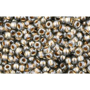 993 - Toho beads 11/0 gold lined black diamond